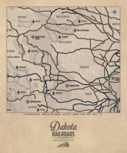 Dakota Railroad Map & Shale Oil Plays Map | Shale Maps Pro