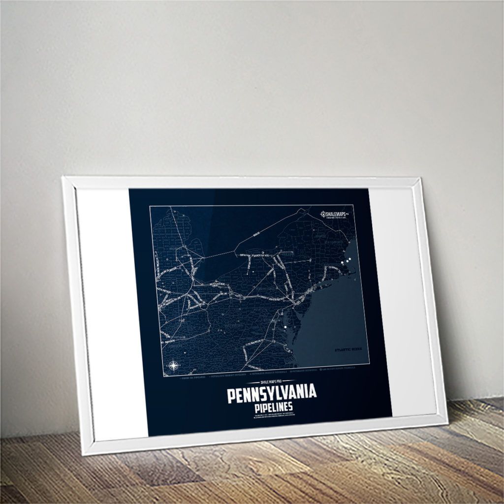 Pennsylvania Oil & Gas Pipelines Blueprint | Shale Maps Pro